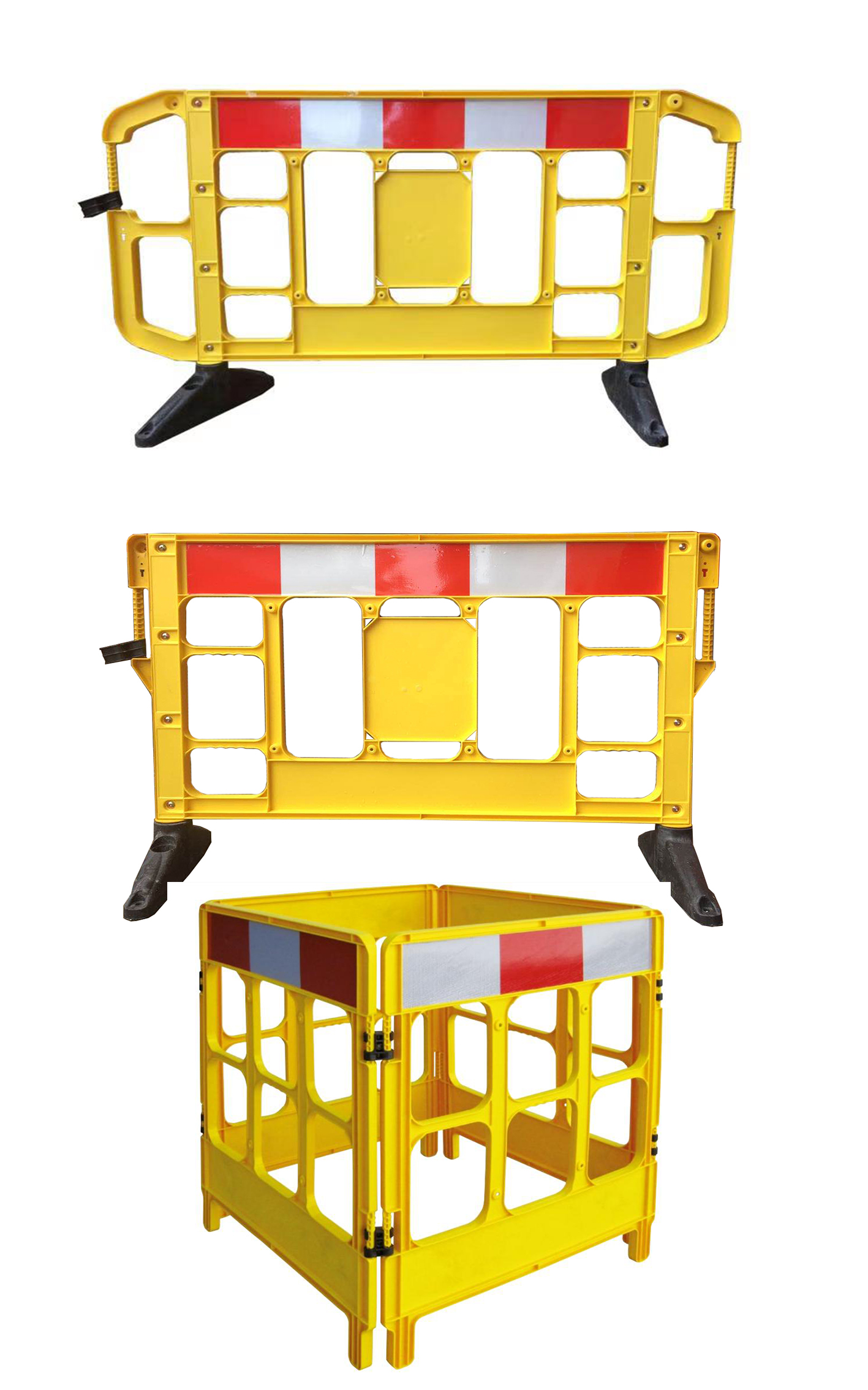 2m Yellow Traffic Plastic Barrier from China manufacturer - Rongxiang