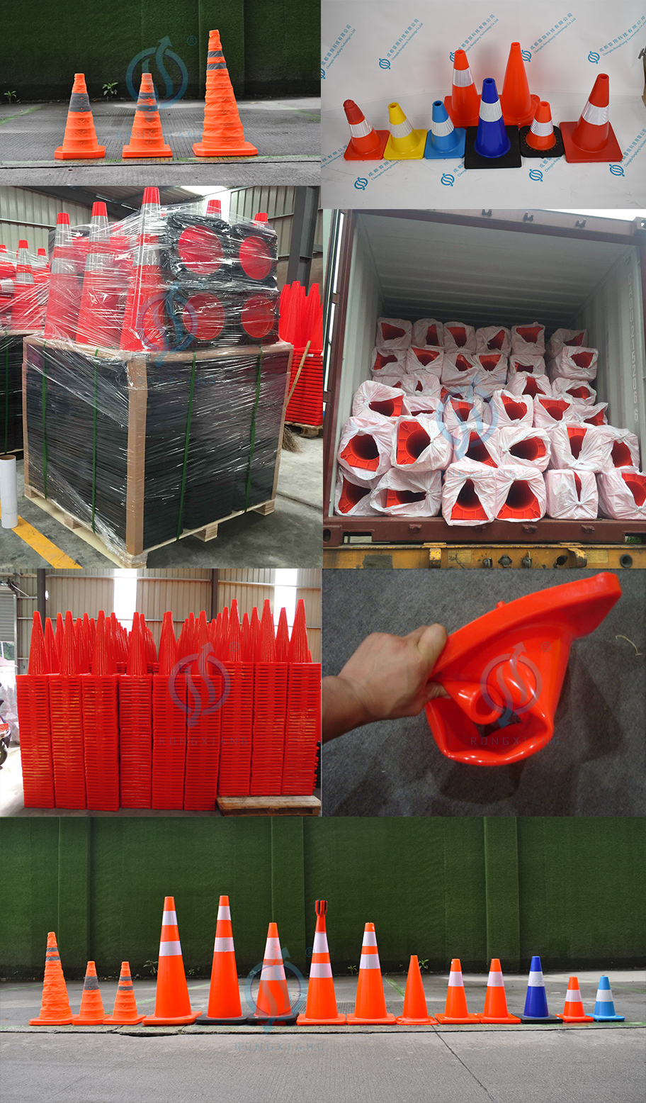 90cm Orange Construction Cone from China manufacturer - Rongxiang